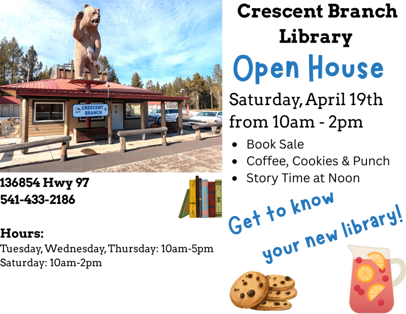 Crescent - Open House | Klamath County Library Service District